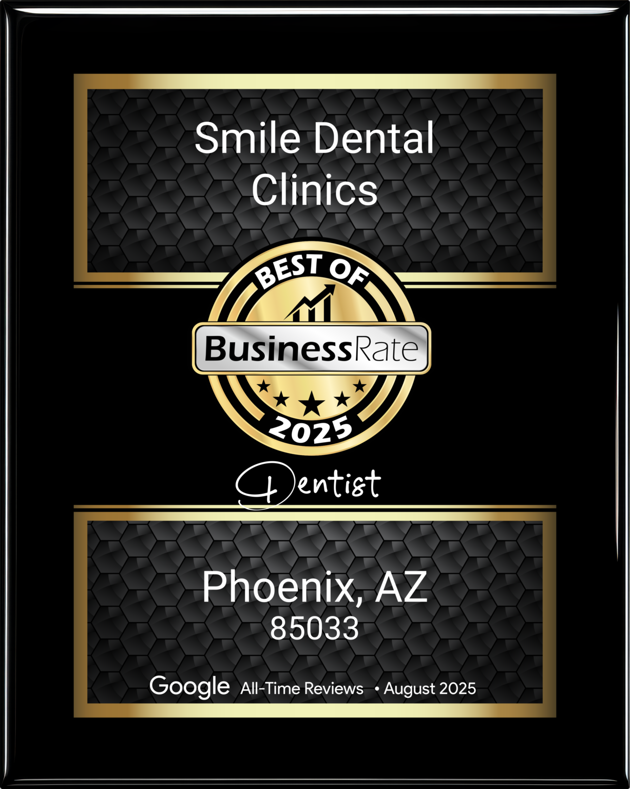 Best of Business Rate 2025 - Smile Dental Clinics